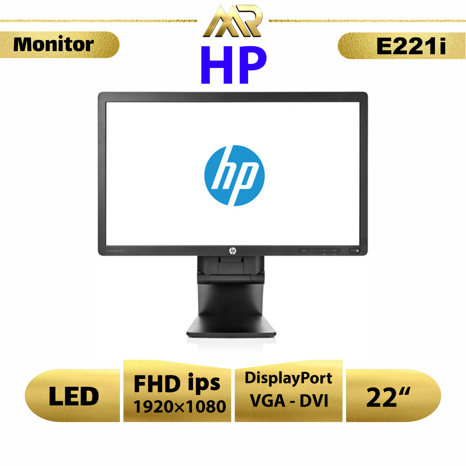 مانیتور استوک اچ پی E221i سایز 22 اینچ - مشخصات ، قیمت و خرید | میران رایان